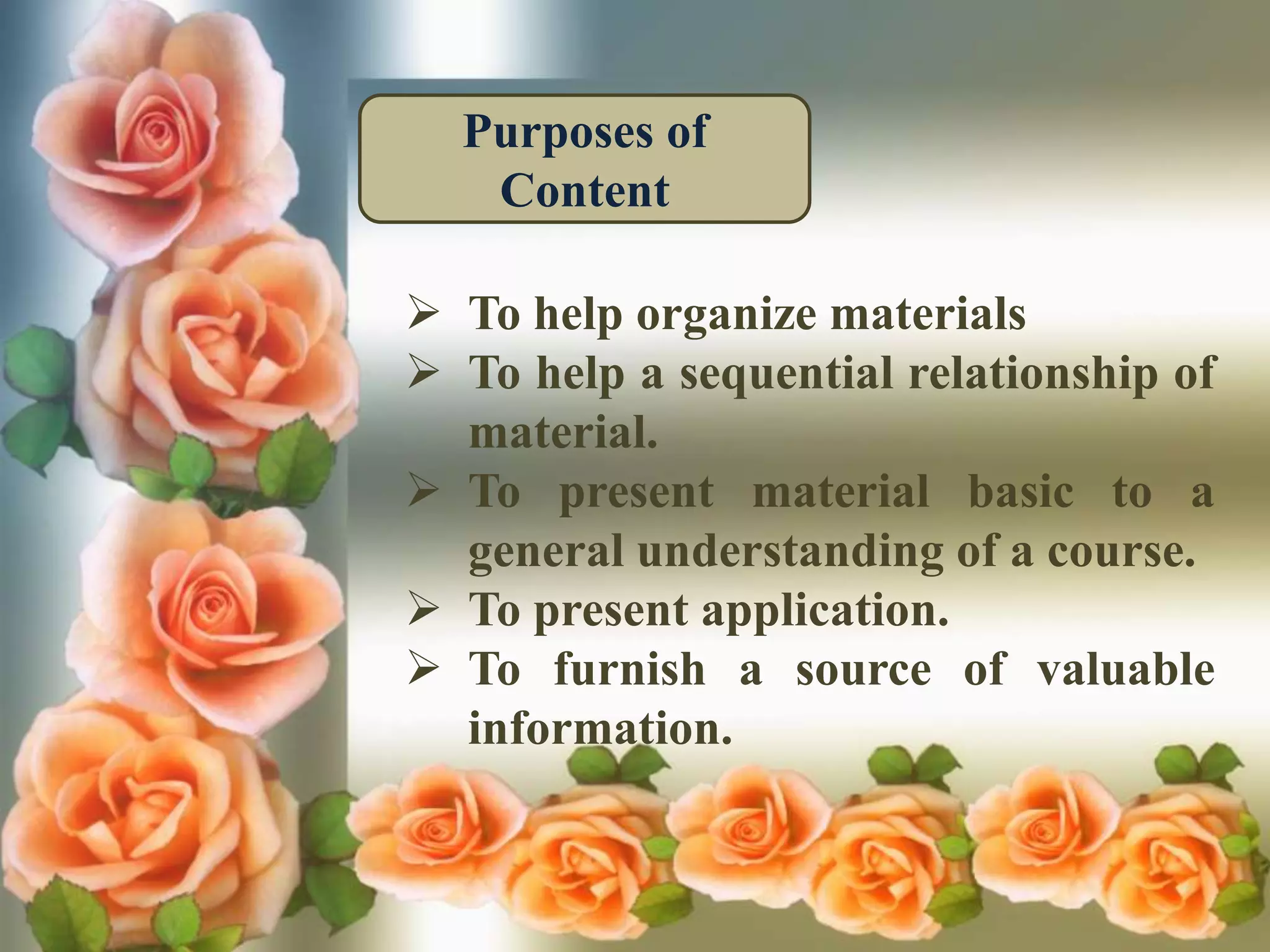 Selection of content | PPTX