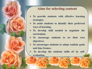 Selection of content | PPTX