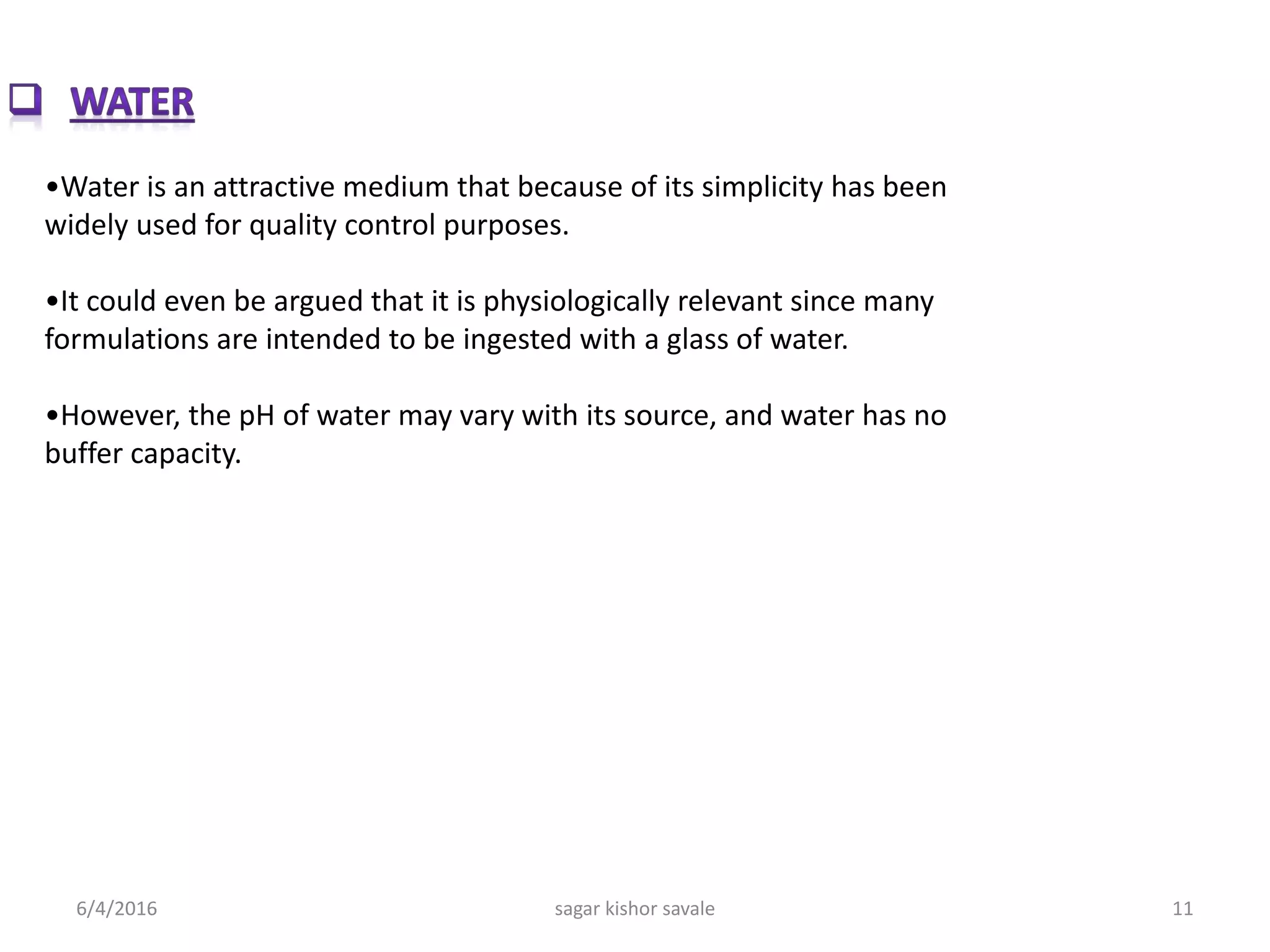 Dissolution - Selection of Dissolution Media | PPTX