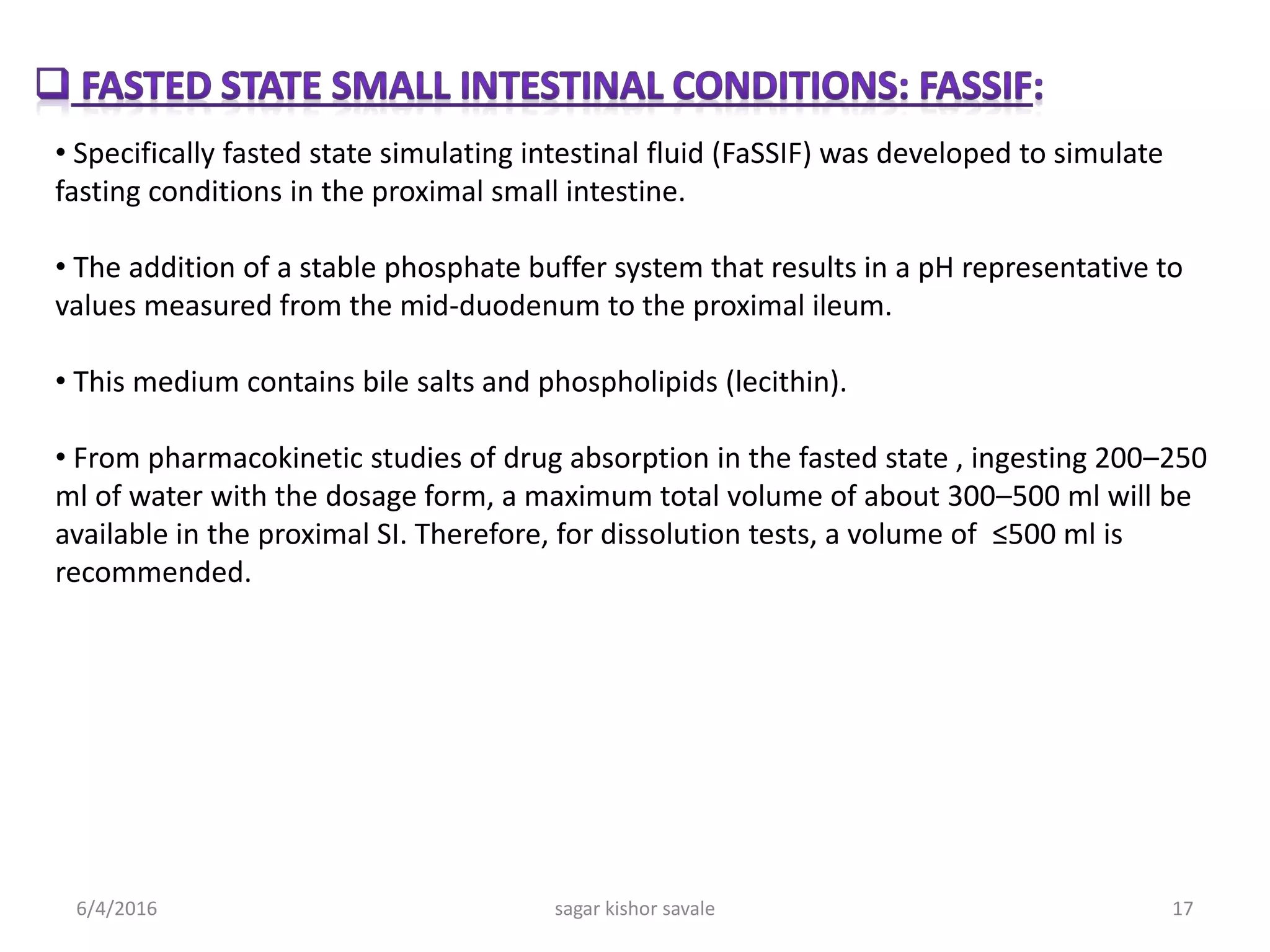 Dissolution - Selection of Dissolution Media | PPTX