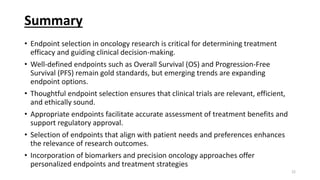 selection of endpoints in oncology research studies.pptx