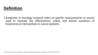 selection of endpoints in oncology research studies.pptx