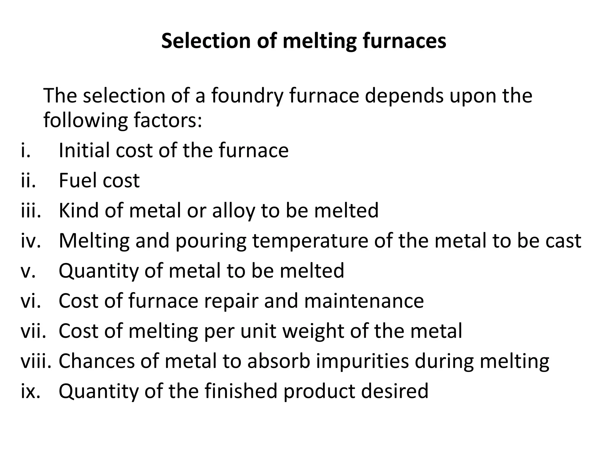 Selection of furnaces and various types of furnaces (UNIT2) | PPTX