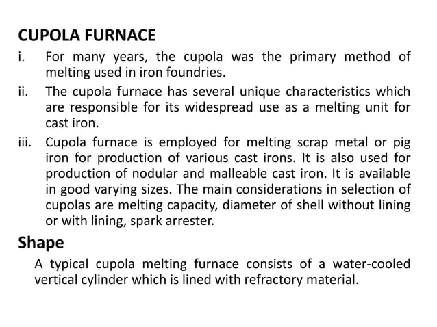 Selection of furnaces and various types of furnaces (UNIT2) | PPTX
