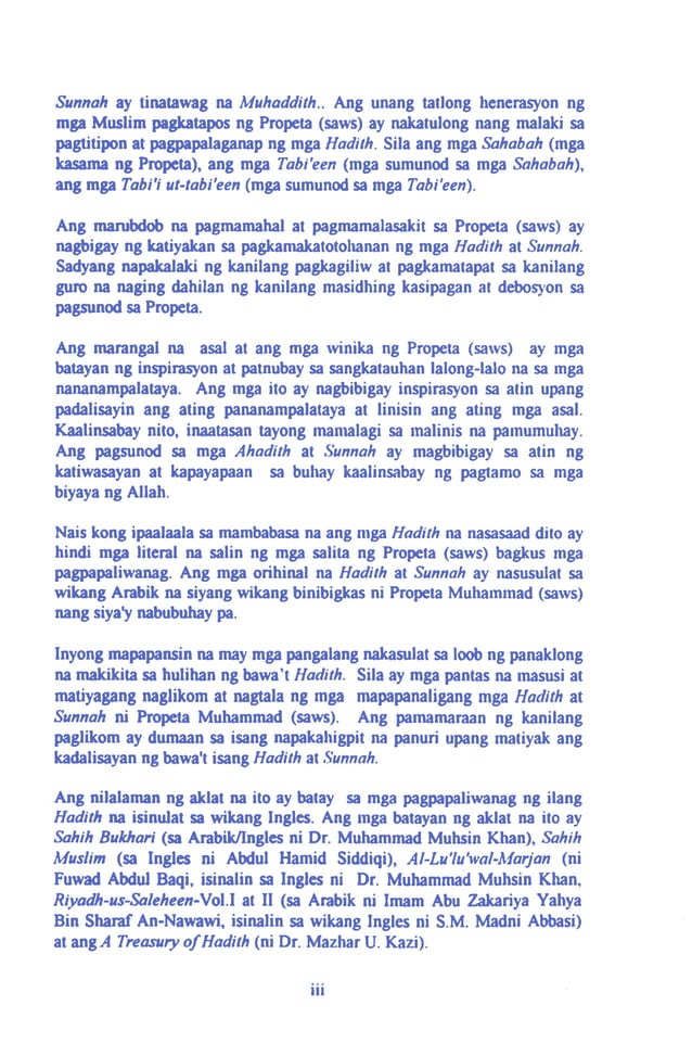 Selection of hadith tagalog | PDF