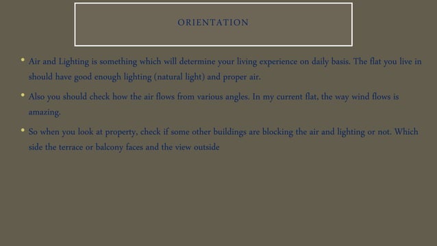 Selection of house | PPT