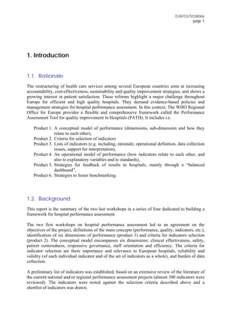 Selection Of Indicators For Hospital Performance Mesurement | PDF