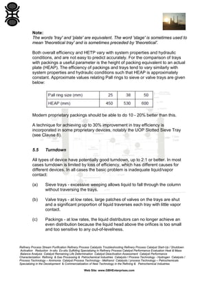 Selection of Internals for Distillation Columns | PDF