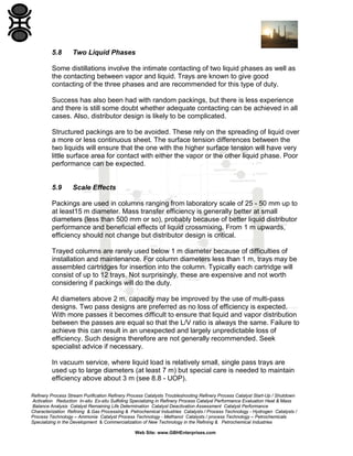 Selection of Internals for Distillation Columns | PDF