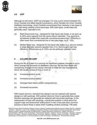 Selection of Internals for Distillation Columns | PDF