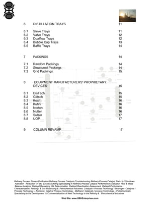 Selection of Internals for Distillation Columns | PDF