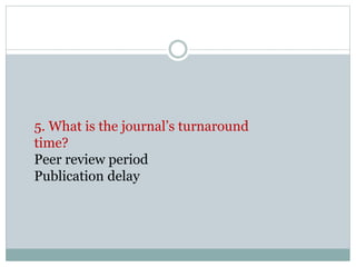Selection of journal for publication | PPTX