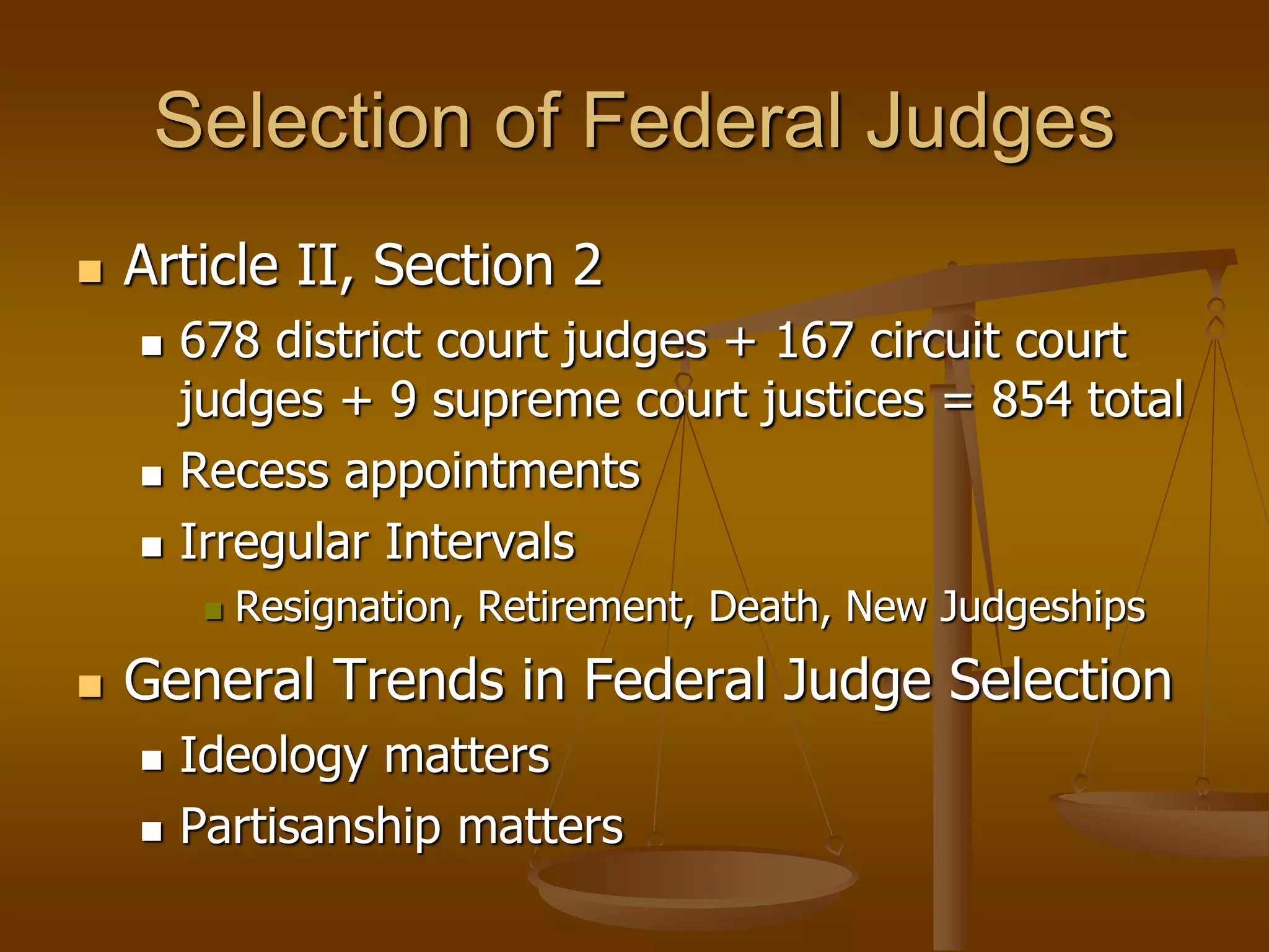 Selection of judges | PPT