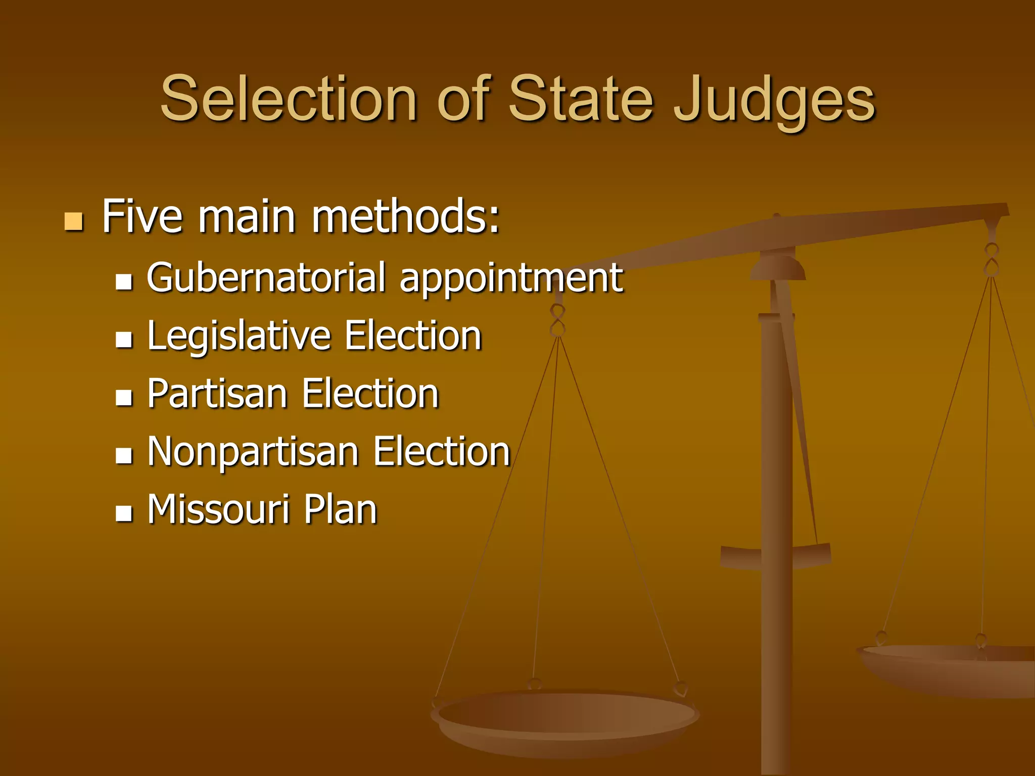 Selection of judges | PPTX