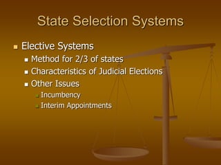 Selection of judges | PPTX