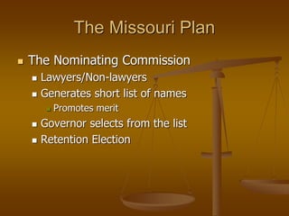 Selection of judges | PPTX