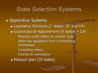 Selection of judges | PPTX
