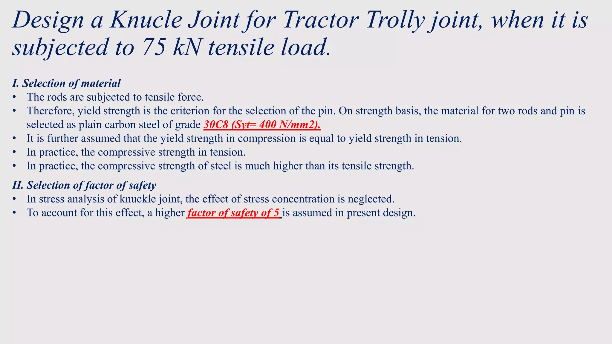 Selection of manufacturing methods for knuckle joint | PPTX | Physics ...
