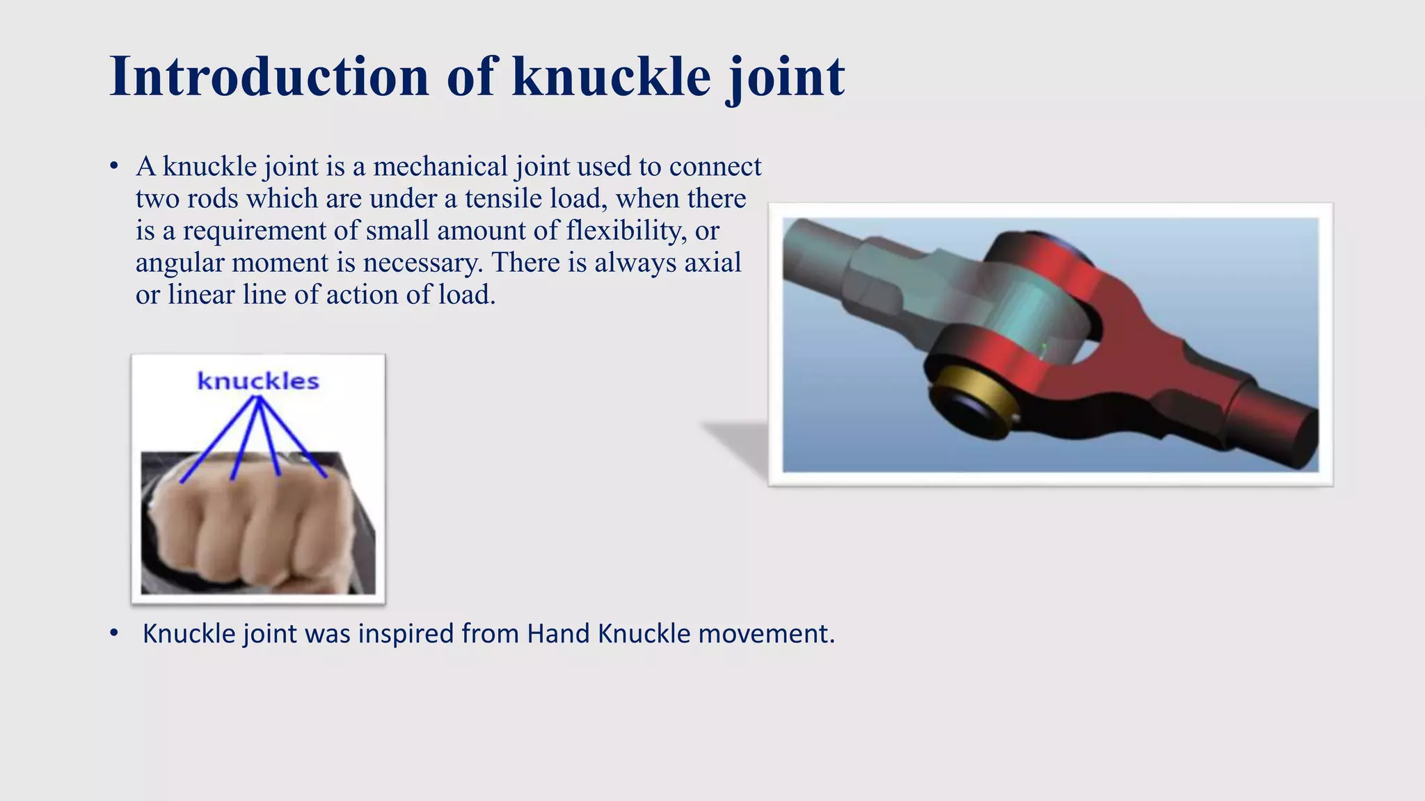 Selection of manufacturing methods for knuckle joint | PPTX | Physics ...