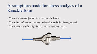 Selection of manufacturing methods for knuckle joint | PPTX