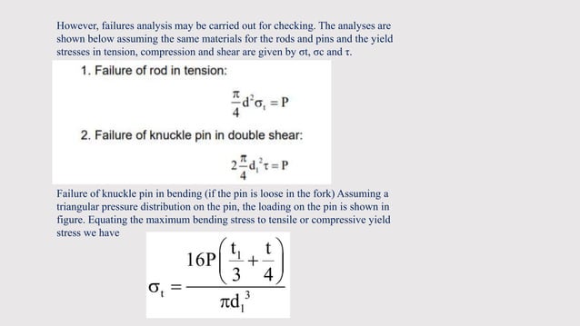Selection of manufacturing methods for knuckle joint | PPTX | Physics ...