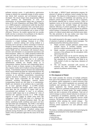 Selection of optimal air pollution control strategies | PDF