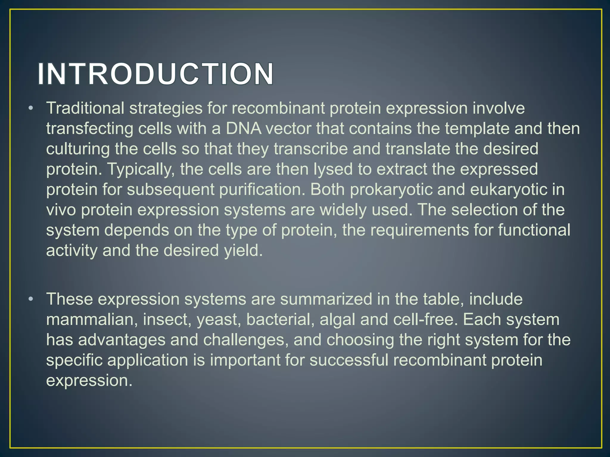 Selection & Screening of Recombinant cells & expression of recombinant ...