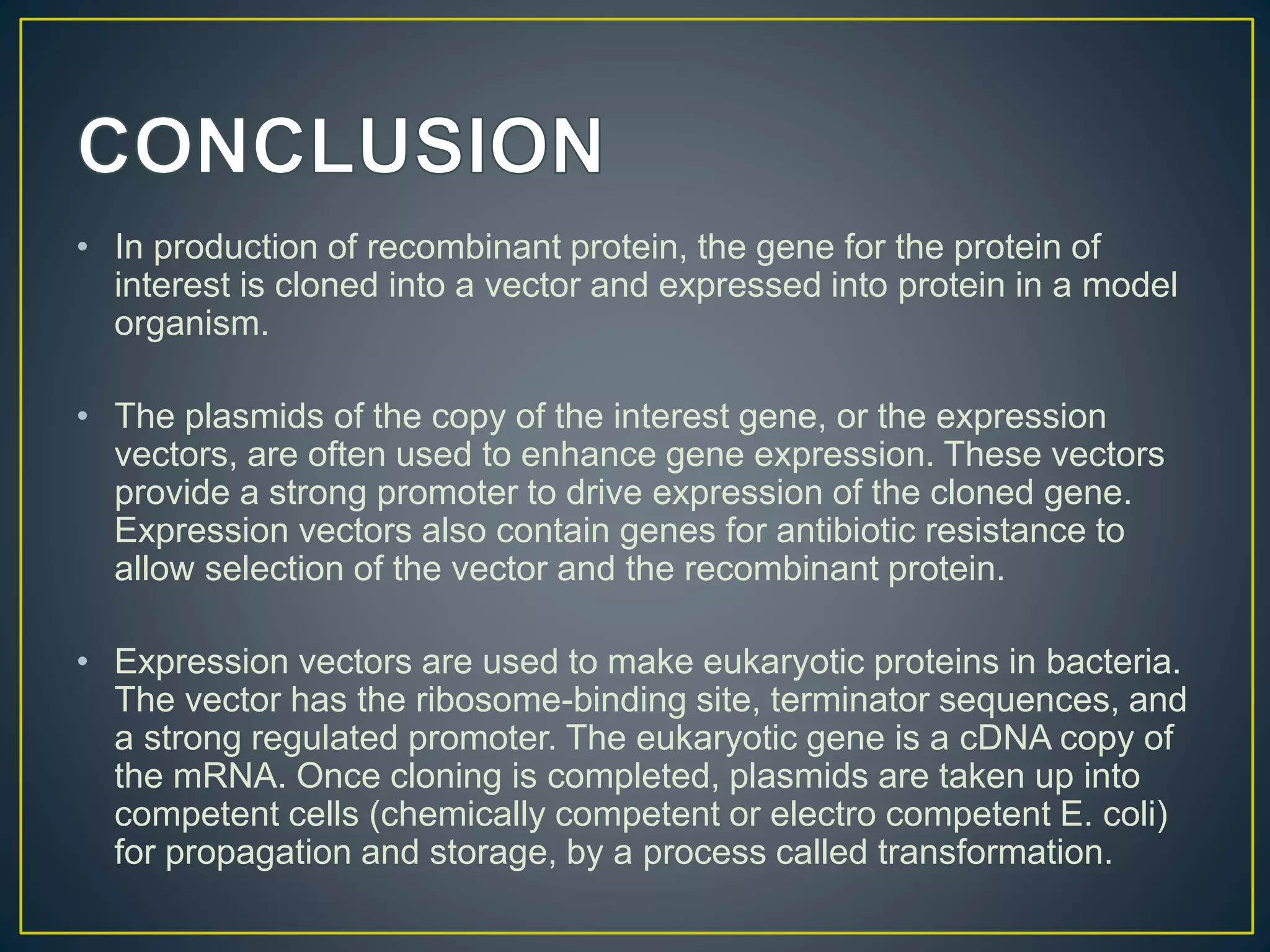 Selection And Screening Of Recombinant Cells And Expression Of Recombinant