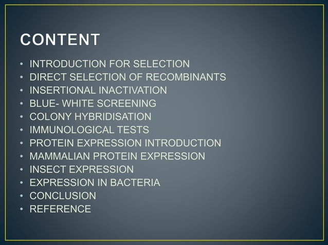 Selection And Screening Of Recombinant Cells And Expression Of Recombinant 2 1 Pptx