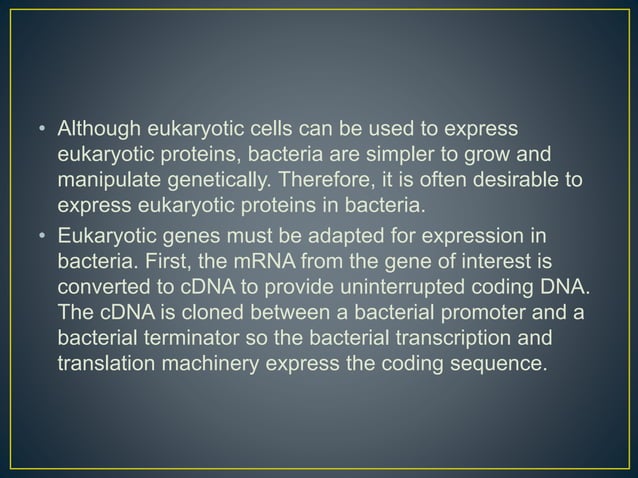 Selection & Screening of Recombinant cells & expression of recombinant (2) (1) | PPTX