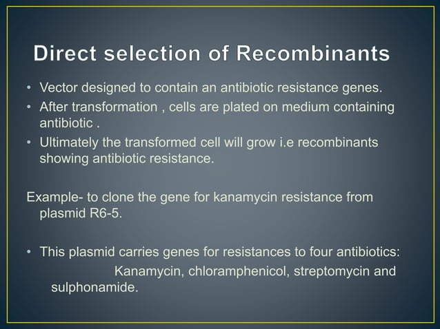 Selection And Screening Of Recombinant Cells And Expression Of Recombinant
