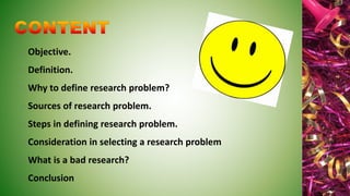 Selection of research problem | PPTX