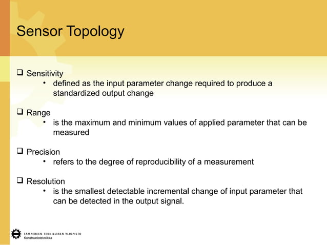 Selection of sensors (mechatronics) | PPT