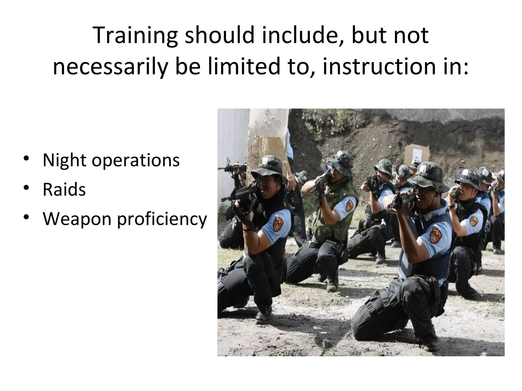 Selection of tactical team members | PPT