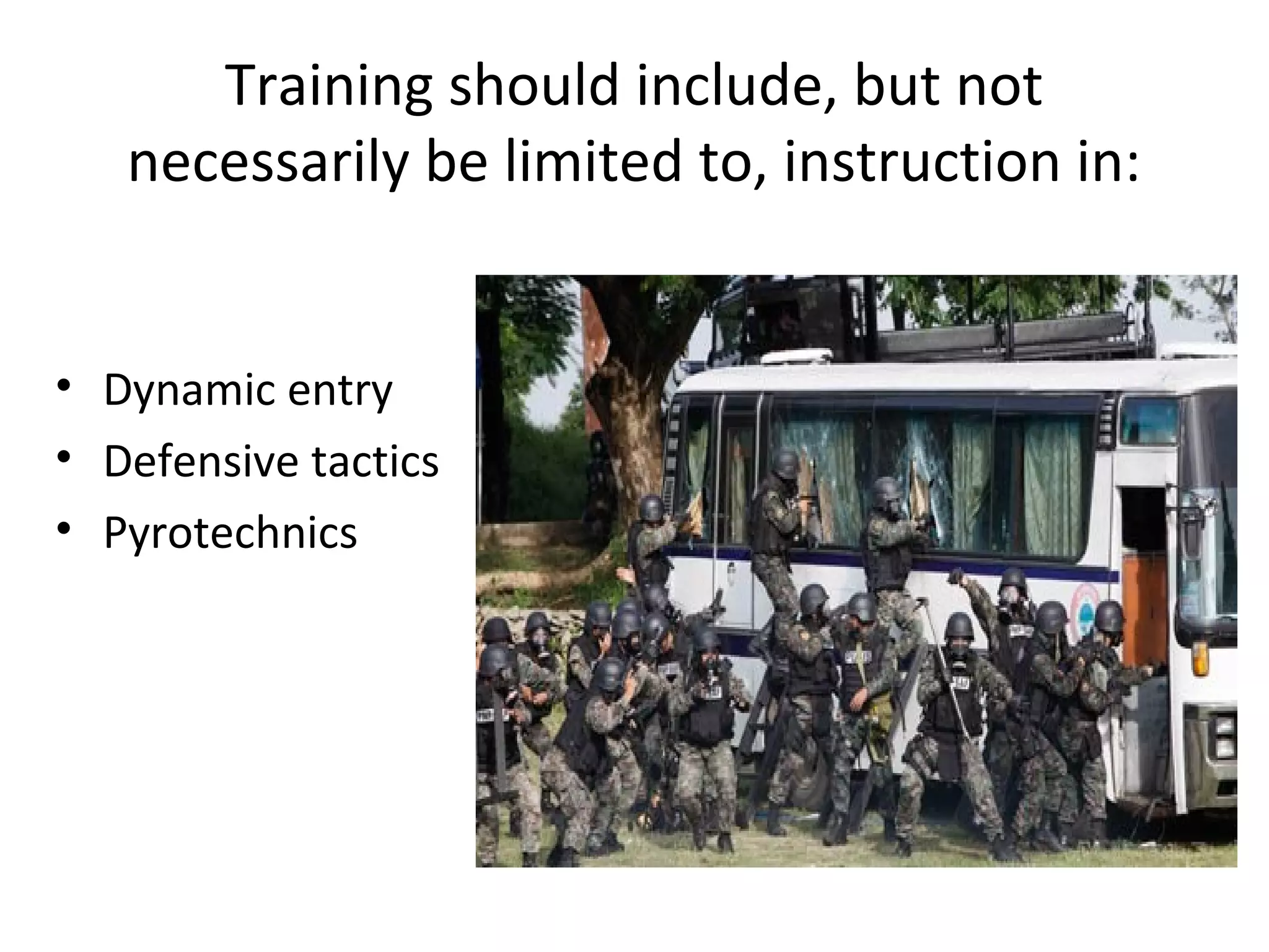 Selection of tactical team members | PPT