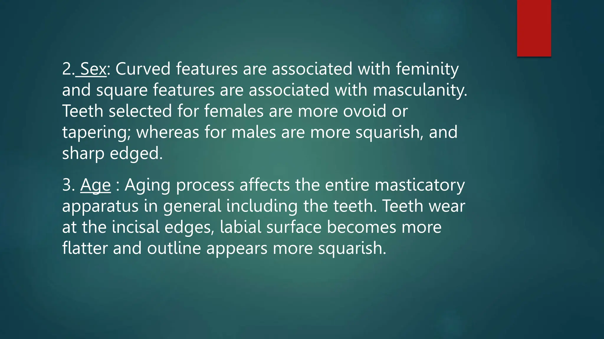 selection of teeth for complete denture prostheses | PPTX