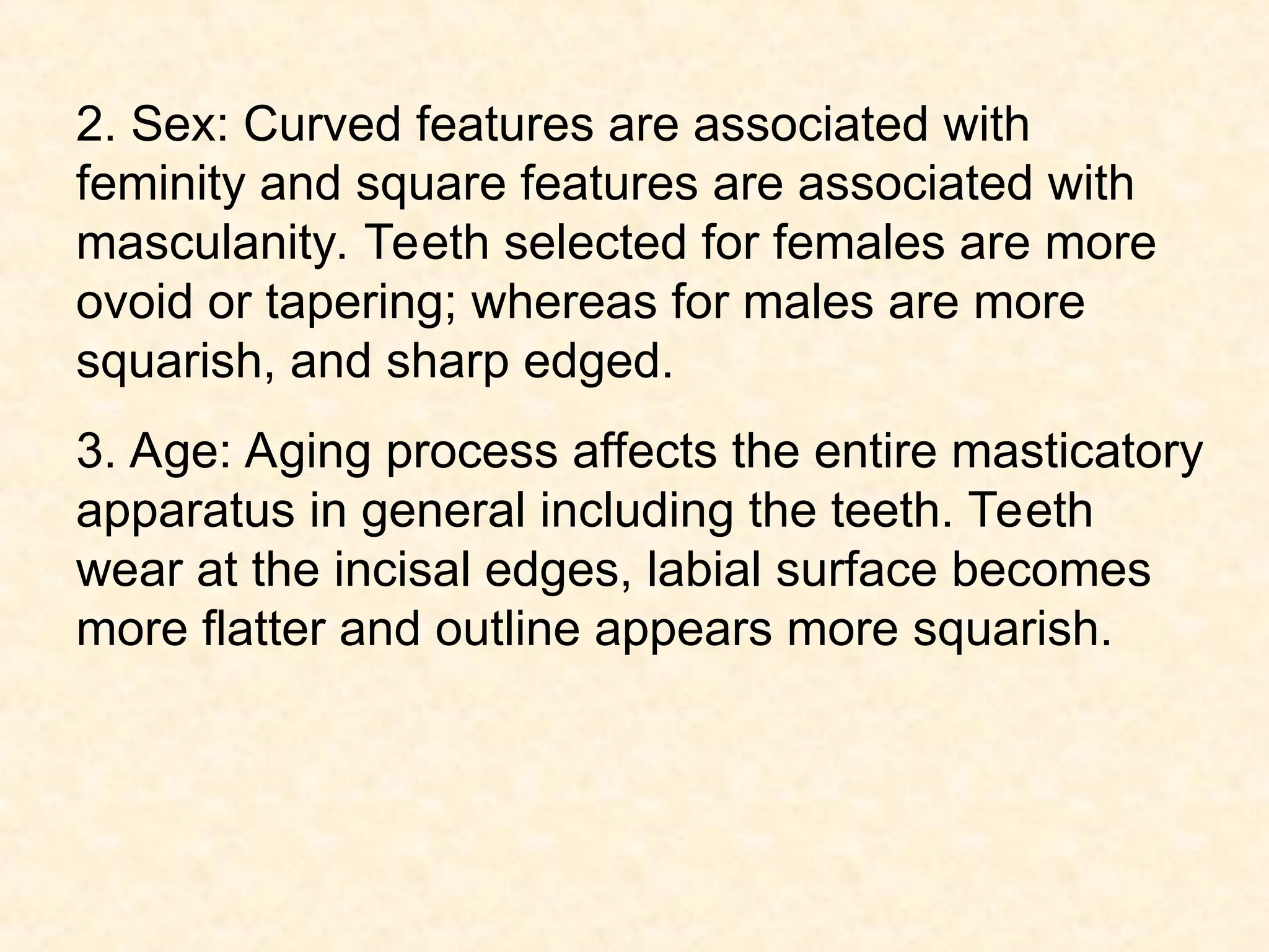 Selection of Teeth for Complete dentures | PPT