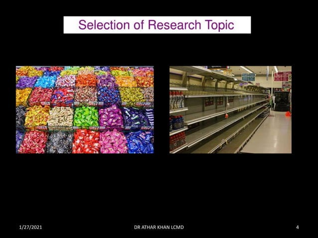 Selection of Topic for Research | PPT