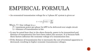 Selection of transmission voltage | PPTX