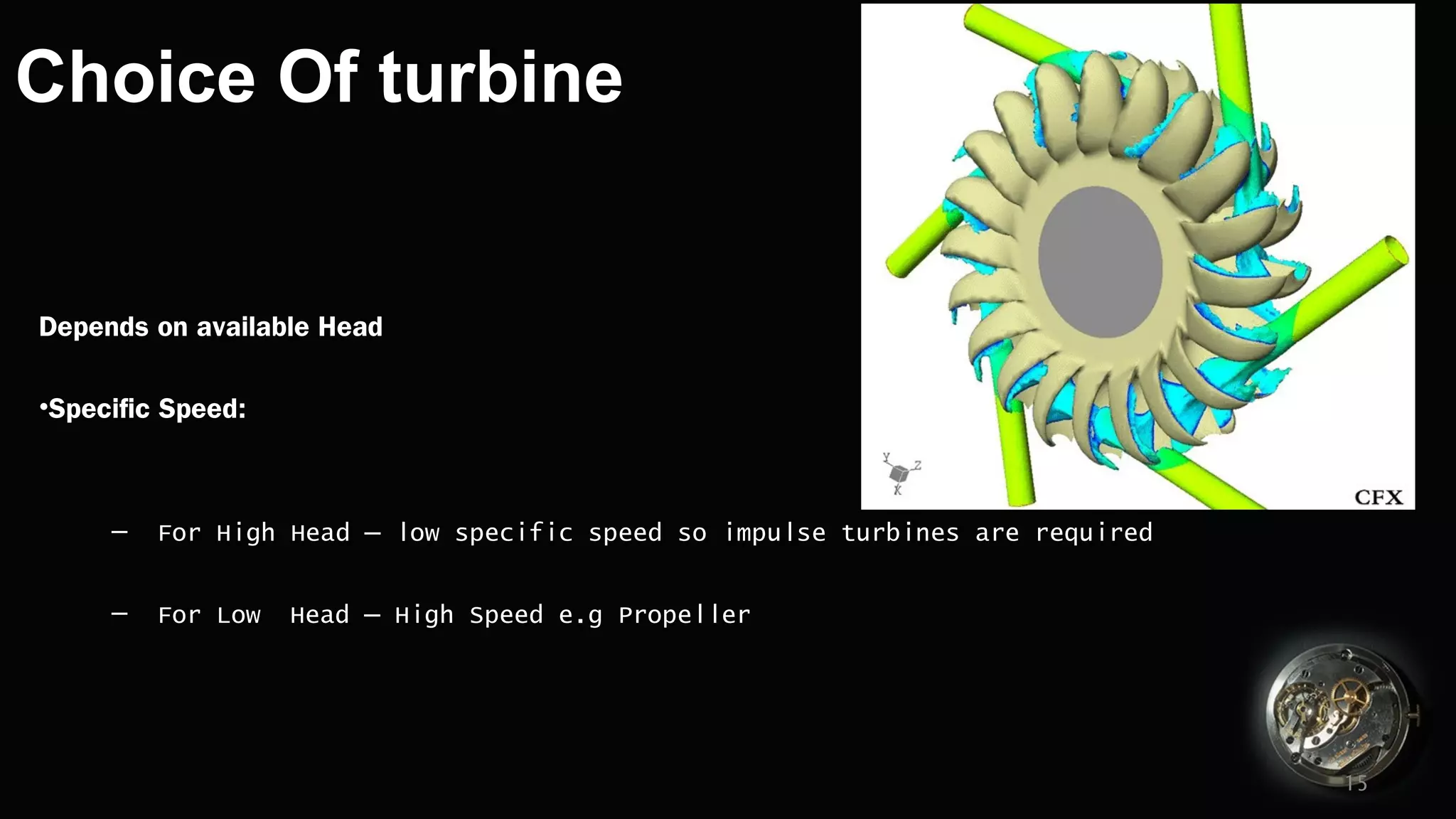 Selection of Turbine With Respect to Head VS Specific Speed | PPT