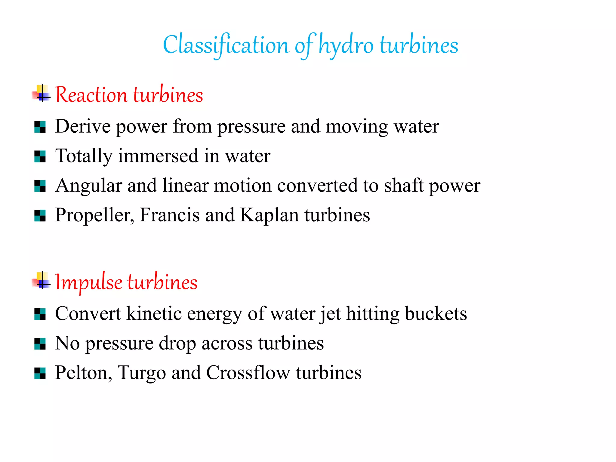 Selection of turbine for hydro electric power plants | PPTX