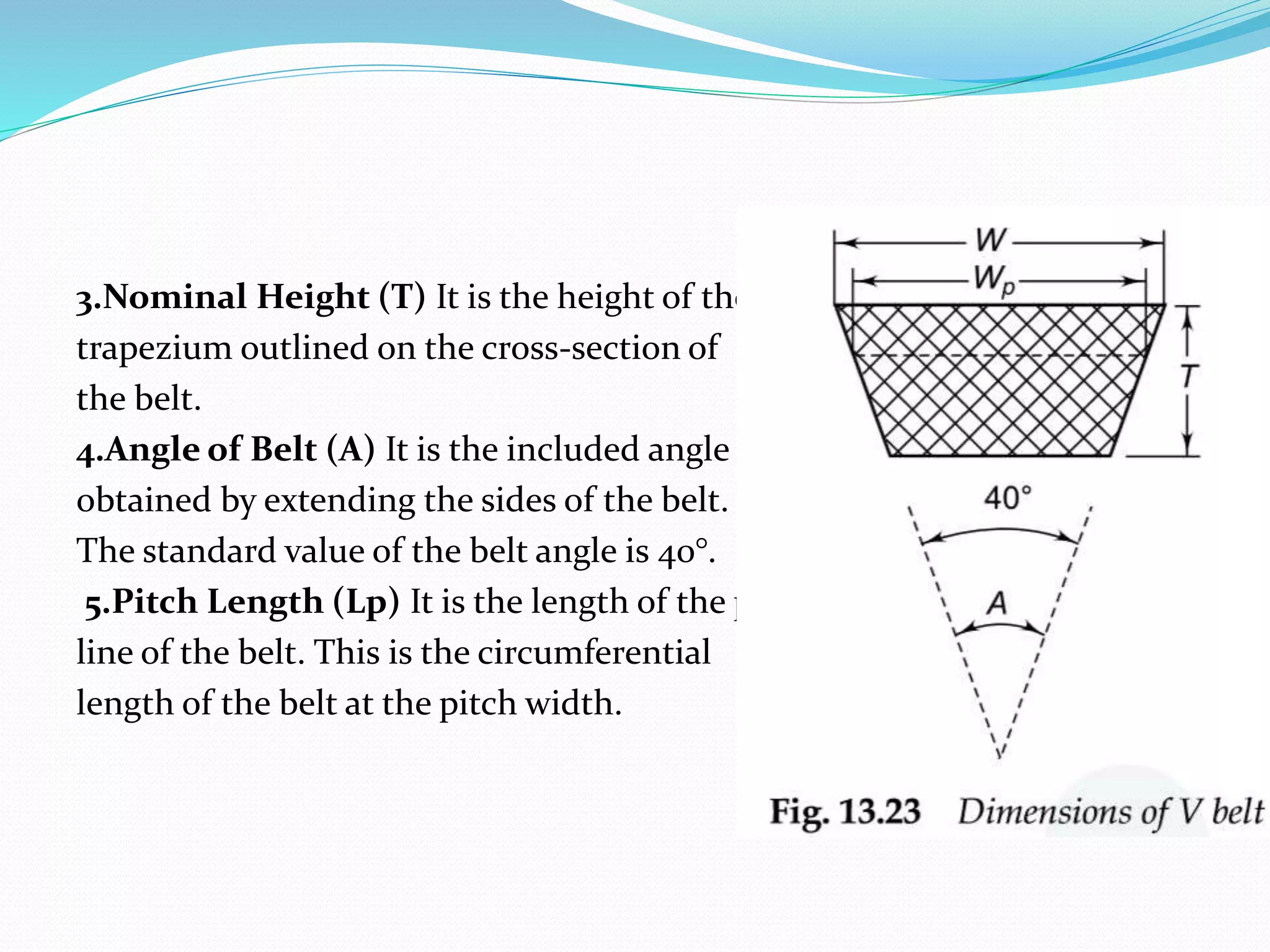 Selection of v belt drive | PPTX