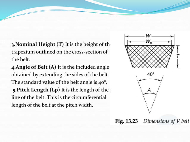 Selection of v belt drive | PPTX | Auto Type | Automotive