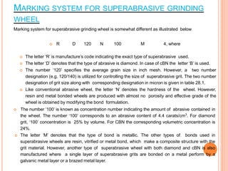 Selection of grinding wheels and their conditioning | PPTX