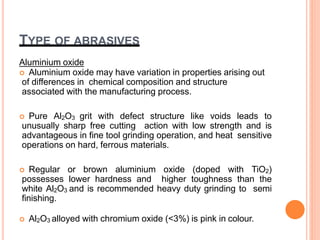 Selection of grinding wheels and their conditioning | PPTX