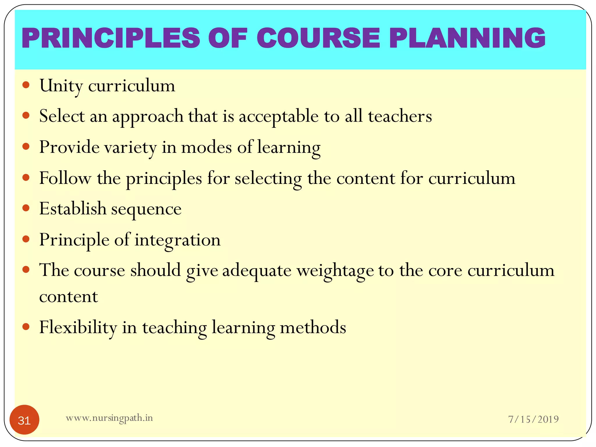 Selection and organization of learning experience | PDF