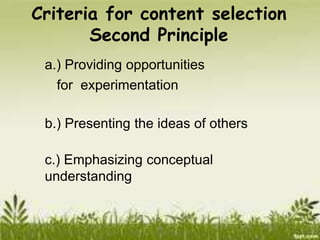 selection & Organzation of content Curriculum.pptx