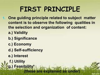 selection & Organzation of content Curriculum.pptx