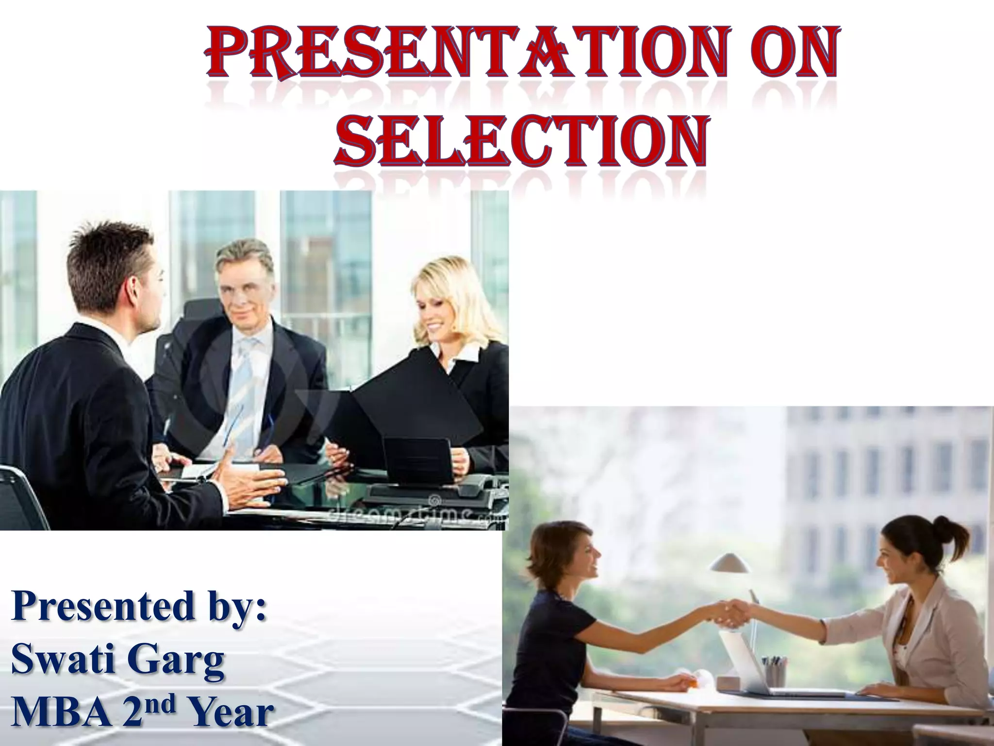 Selection ppt | PPTX