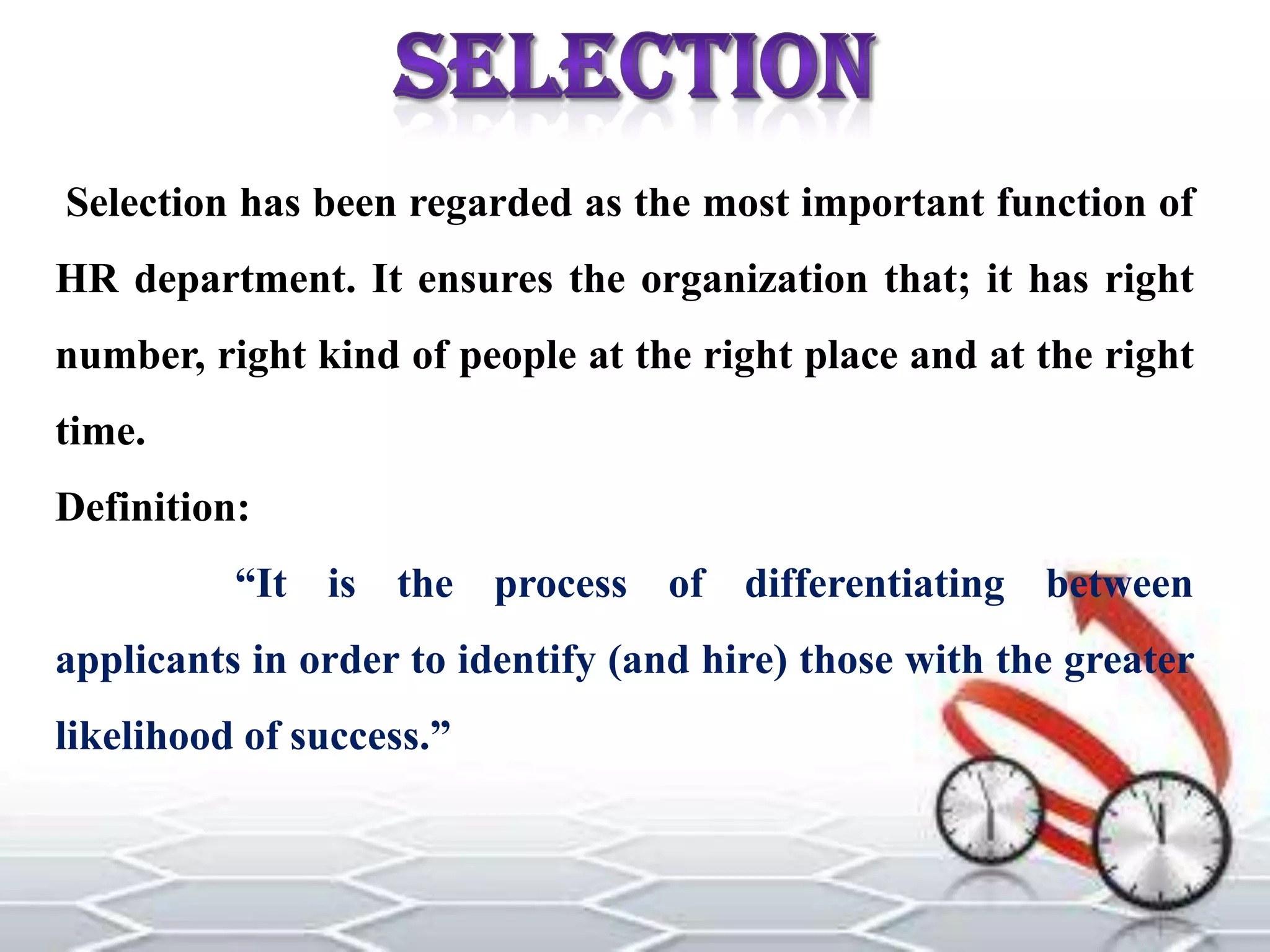 Selection ppt | PPTX